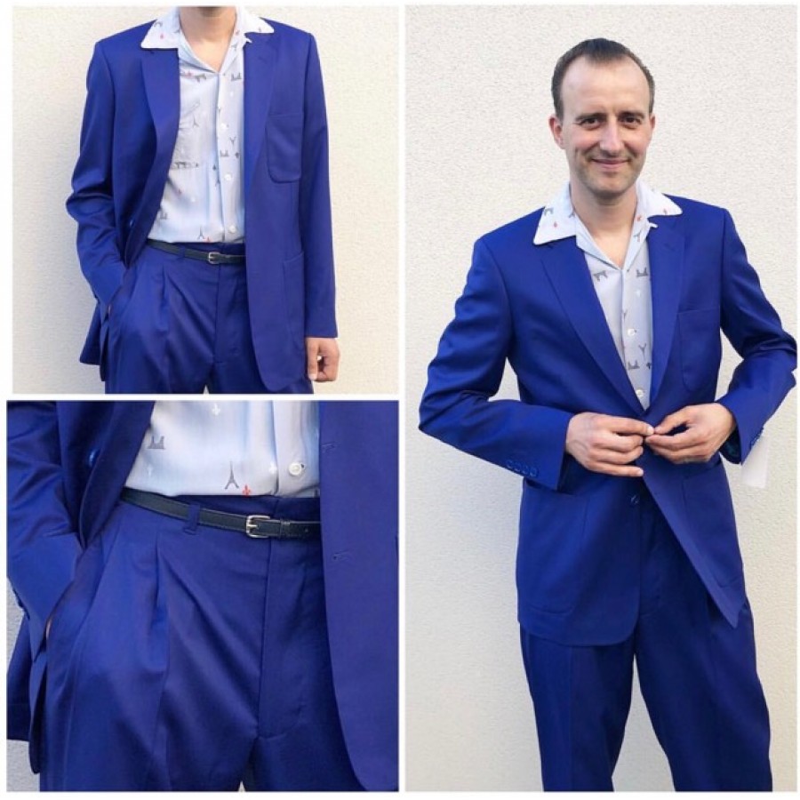 Suit Plain Blue